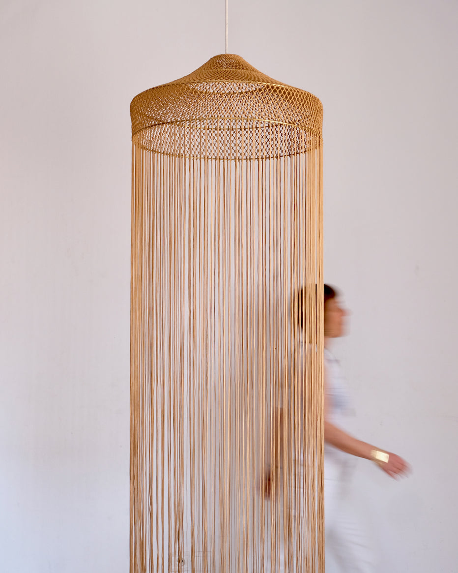 Fatima Zahra Macrame Lamp - Honey | Hamimi