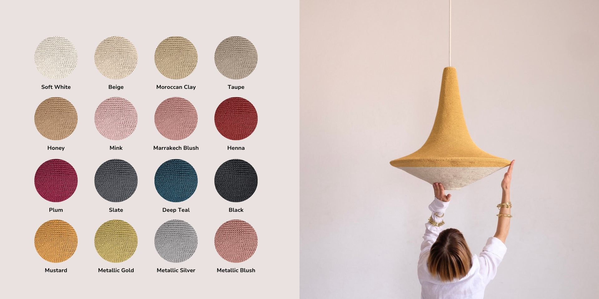 Malika Crochet Lamps - Original Handcrafted Lighting by Hamimi Design