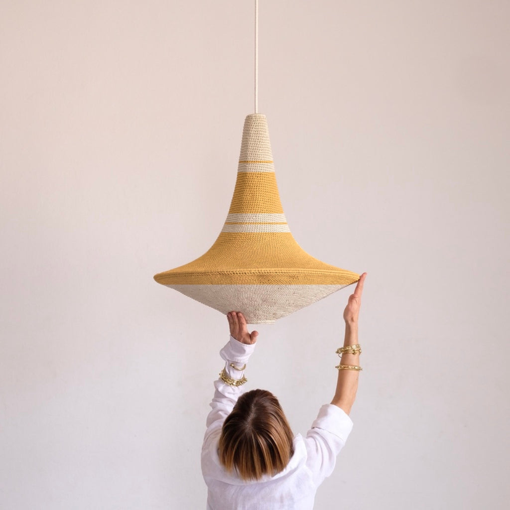 Custom and Bespoke Crochet Lighting by Hamimi Design