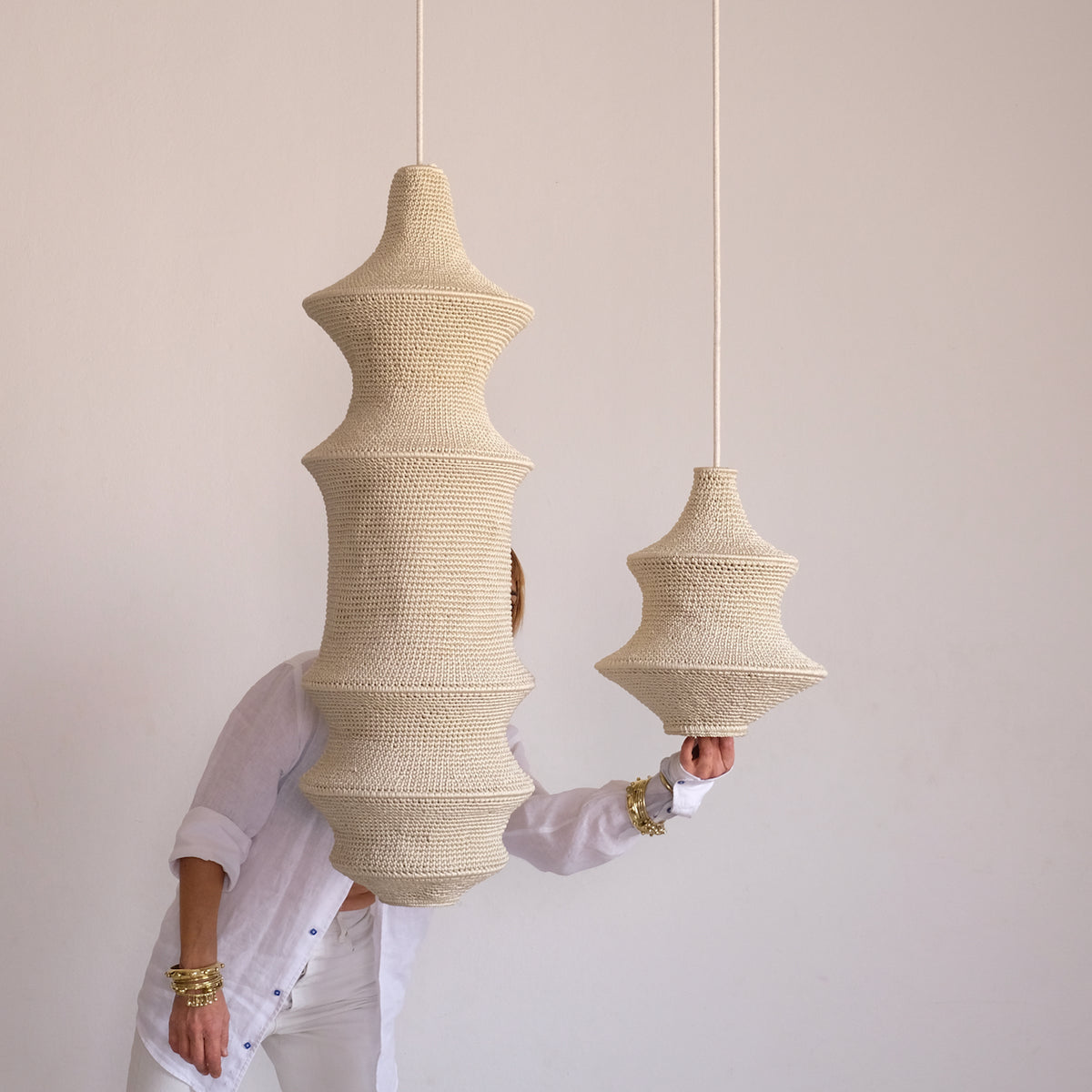 Saint II Crochet Pendant Lamp – Hamimi