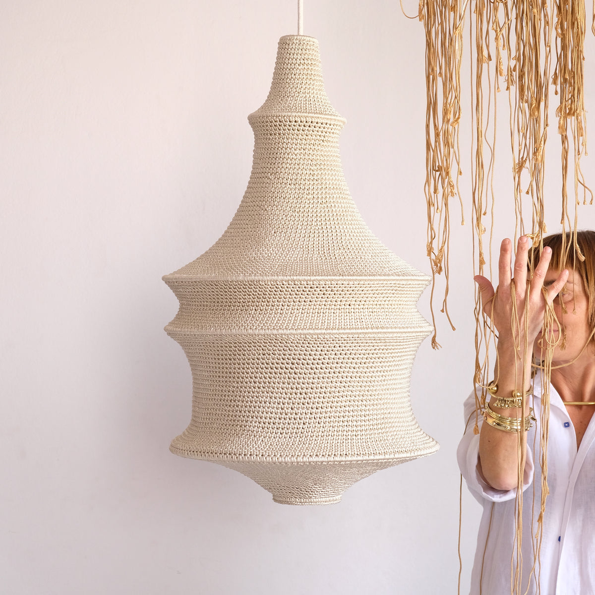 Saint IV Crochet Pendant Lamp – Hamimi