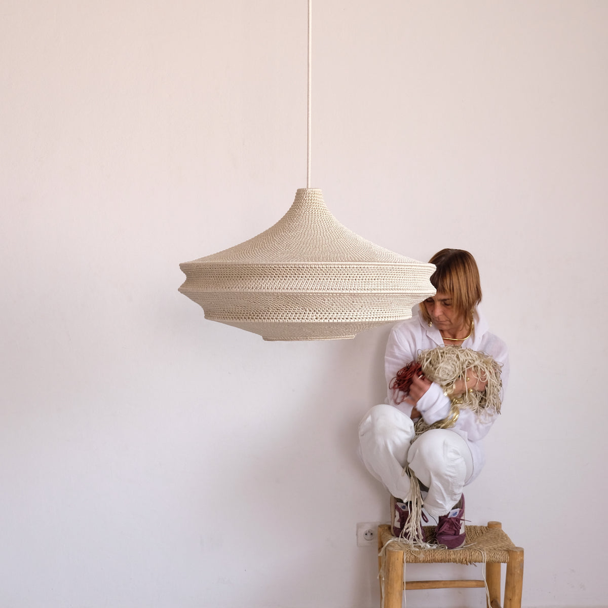 Saint VII Crochet Pendant Lamp – Hamimi
