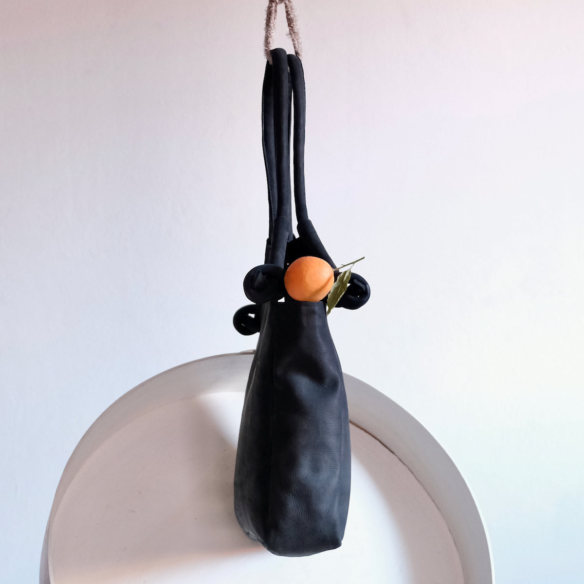 Hayat Carry All - Black Leather – Hamimi