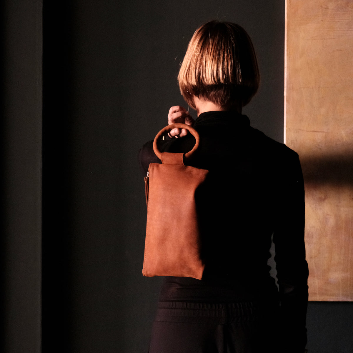 Hayat Clutch - Cognac Leather – Hamimi