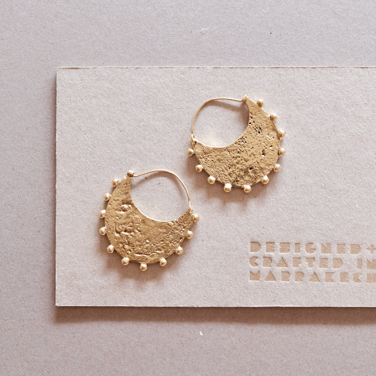 Hebba Molten Crescent Earrings – Hamimi