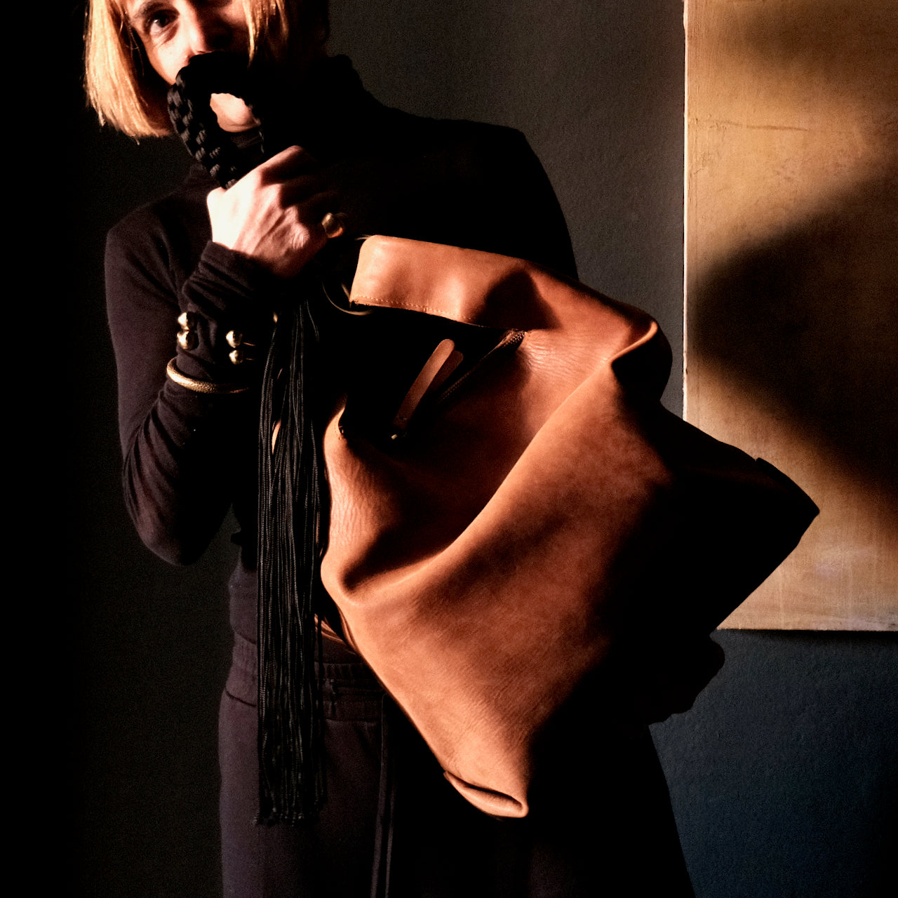Ogda Shopper Bag - Cognac Leather – Hamimi