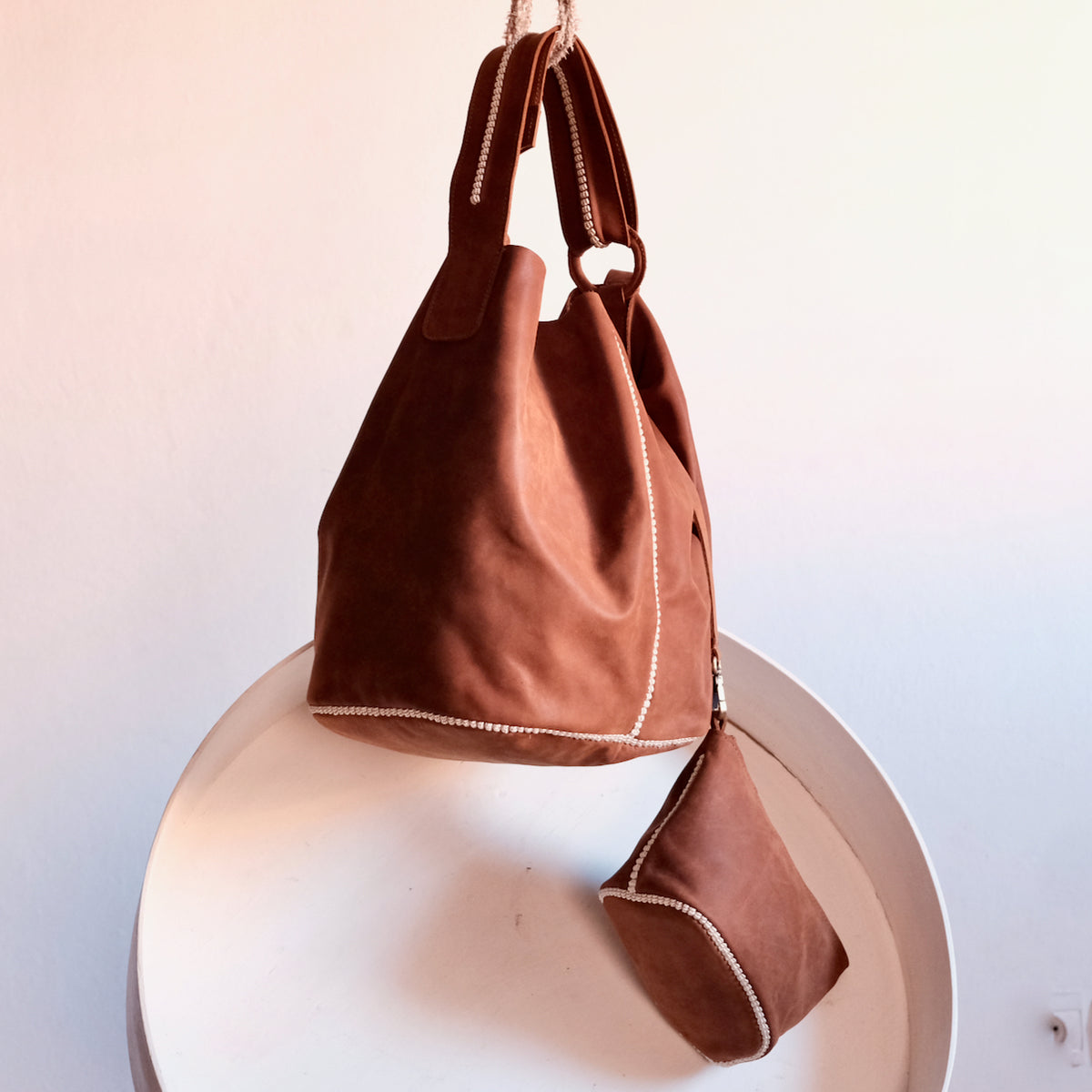 Sarma Bucket Bag - Cognac Leather – Hamimi