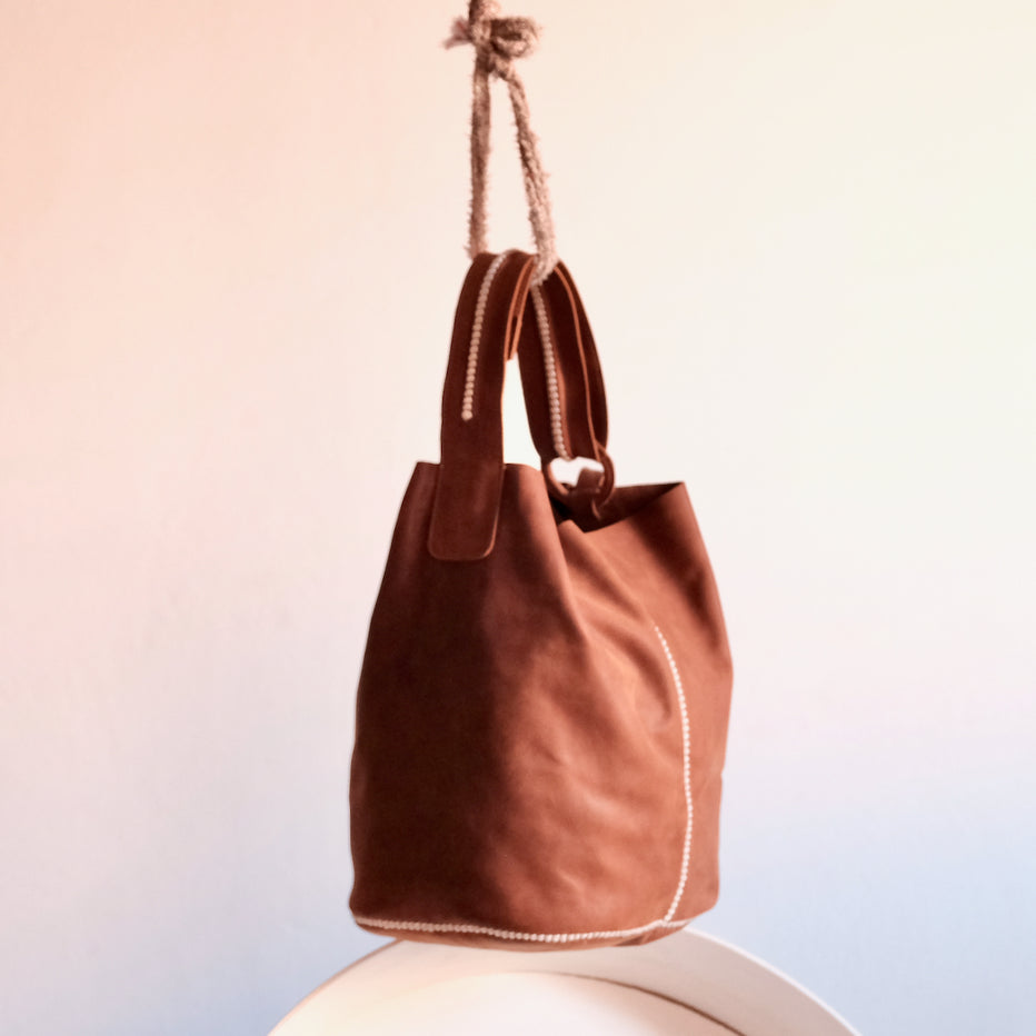 Sarma Bucket Bag - Cognac Leather – Hamimi