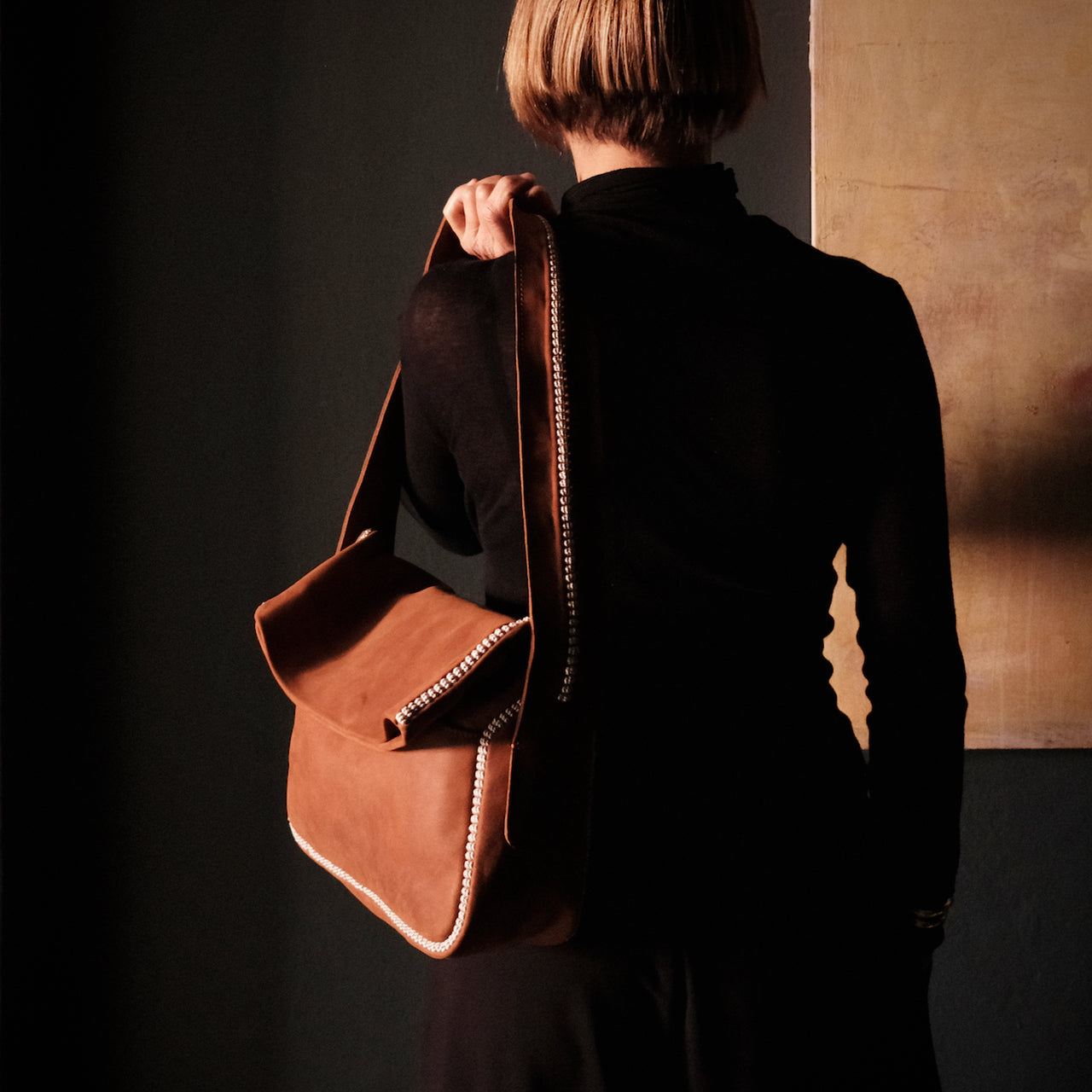 Sarma Shoulder Bag - Cognac Leather – Hamimi